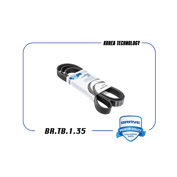 Brave BR. TB.1.35 ремень поликлиновый 6pk1800 br. tb.1.35 x-trail t31 2.5 с кондиц. 2010-2015