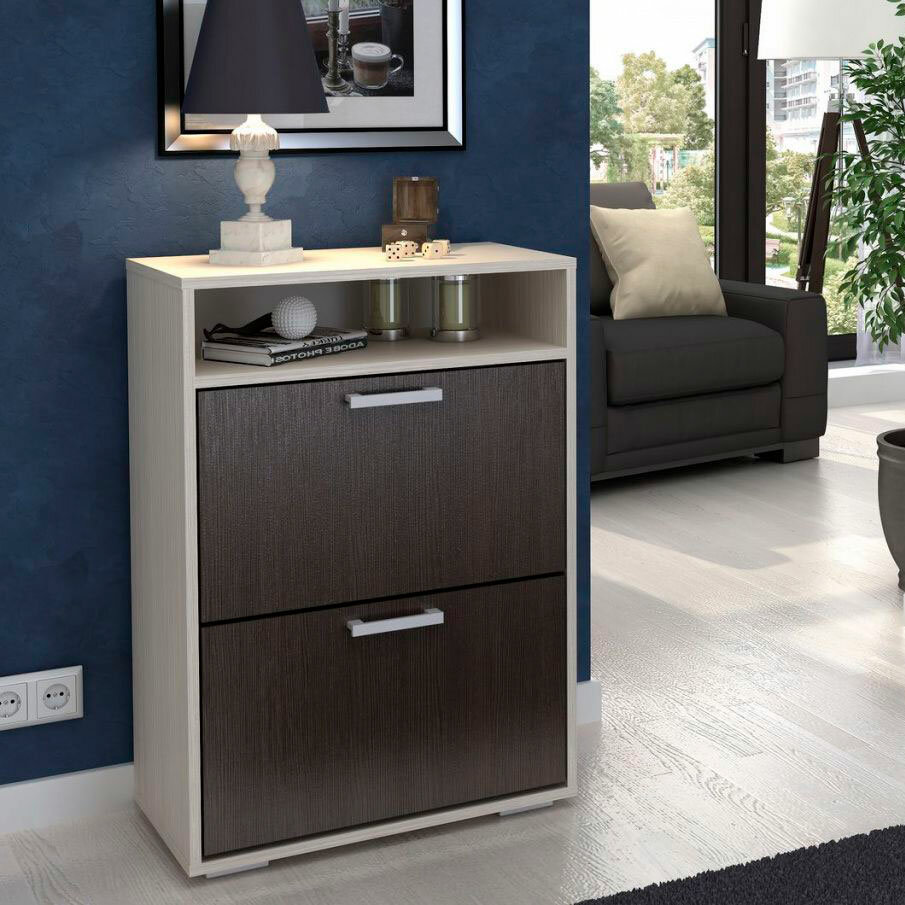 Обувница в прихожую Дели №1 60,0х85,0х32,0 см, белфорт/венге