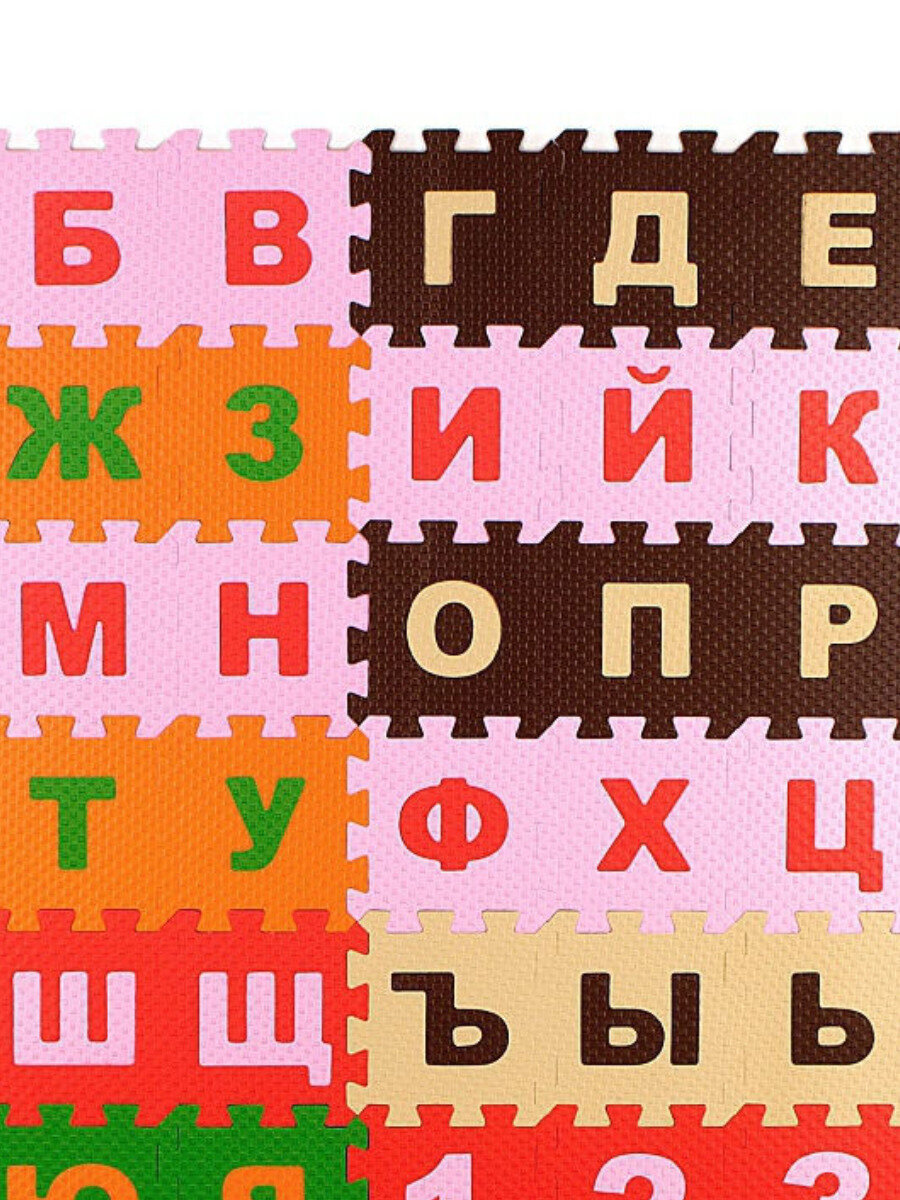 Мягкий пол "Цифры/буквы" 10х10 ECO 2 штуки