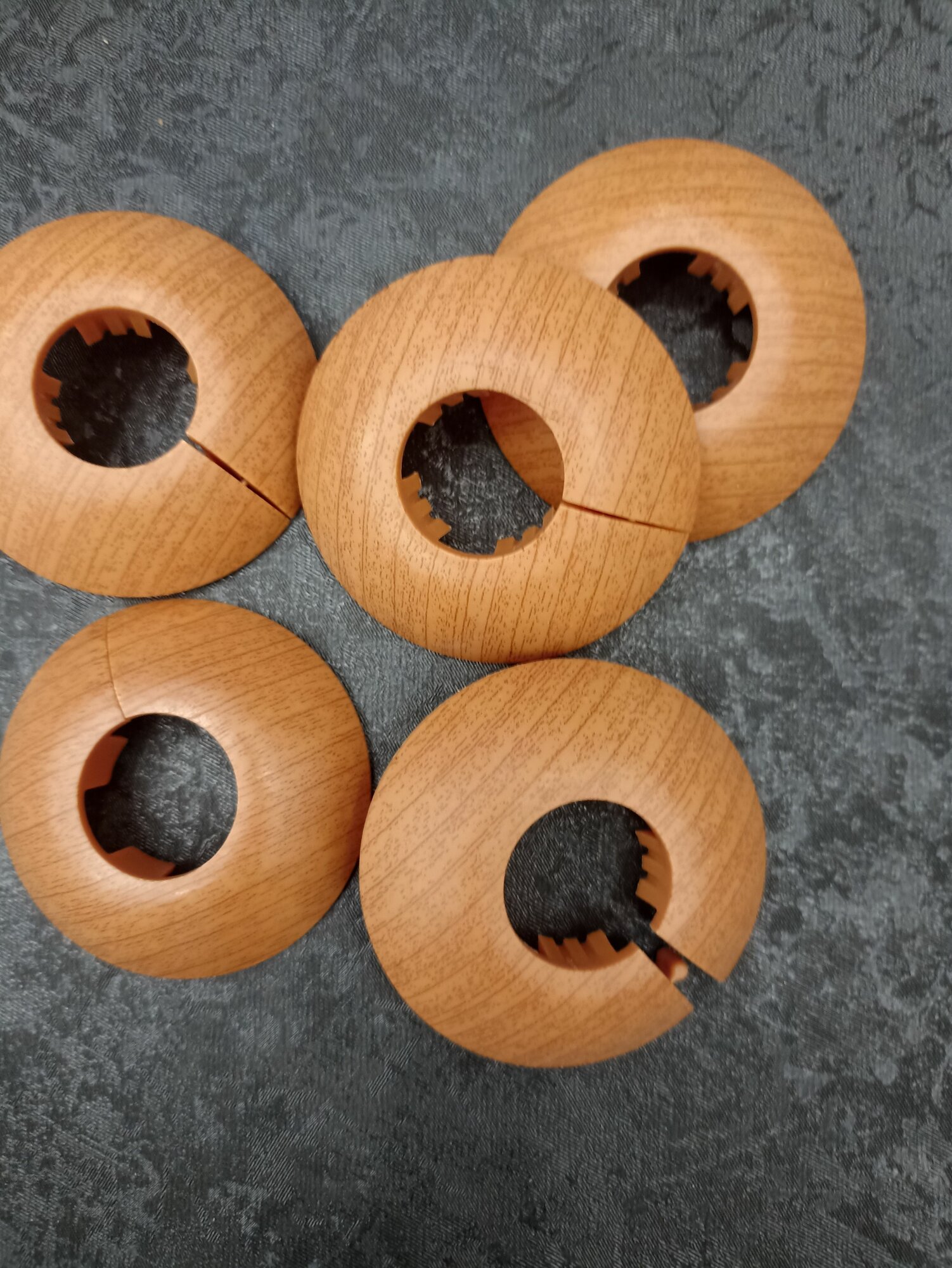 Обводы для труб, декоративные, 22 мм, цвет Вишня темная, 5 шт.