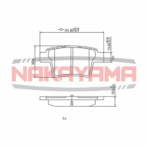 Колодки тормозные дисковые Nakayama HP8374NY