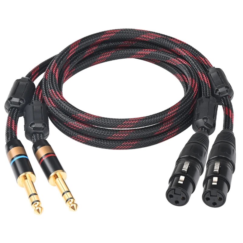 ATAUDIO HIFI двойной аудиокабель 6,5 мм в 2 XLR dual to 2xlr female, 0.5m
