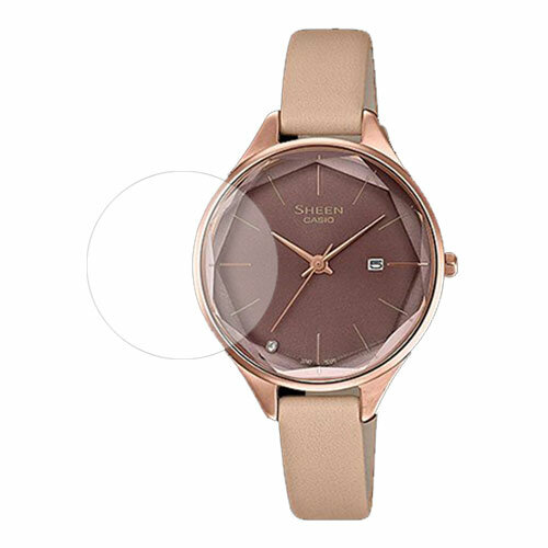 Скрин Мобайл защитный экран для часов Casio SHE-4062PGL-5A из гидрогелевая плёнка прозрачная