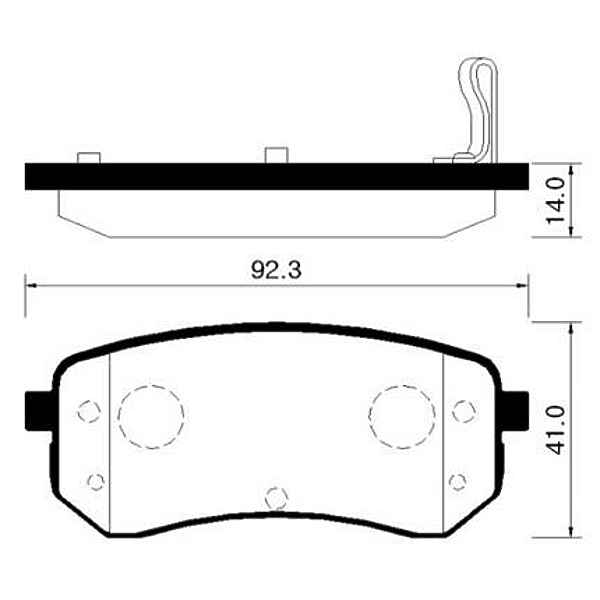 HSB HP1038 (5830207A00) колодки тормозные дисковые задн : i10 07- : Picanto (Пиканто) 04-