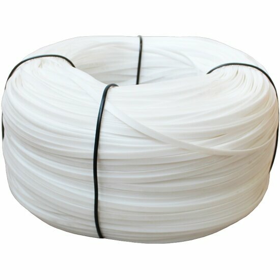 Ротанг M-group белый, плоский (10кг)