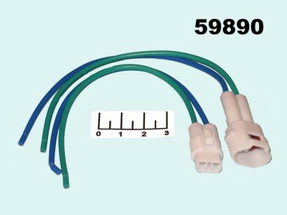Разъем 2pin в комплекте 2мм влагозащищенный на проводе 0.6м DJ7021-2-11/DJ7021-2-21