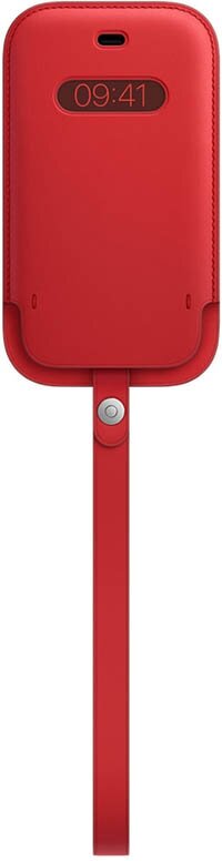 Чехол для APPLE iPhone 12/12 Pro Leather Sleeve with MagSafe Red