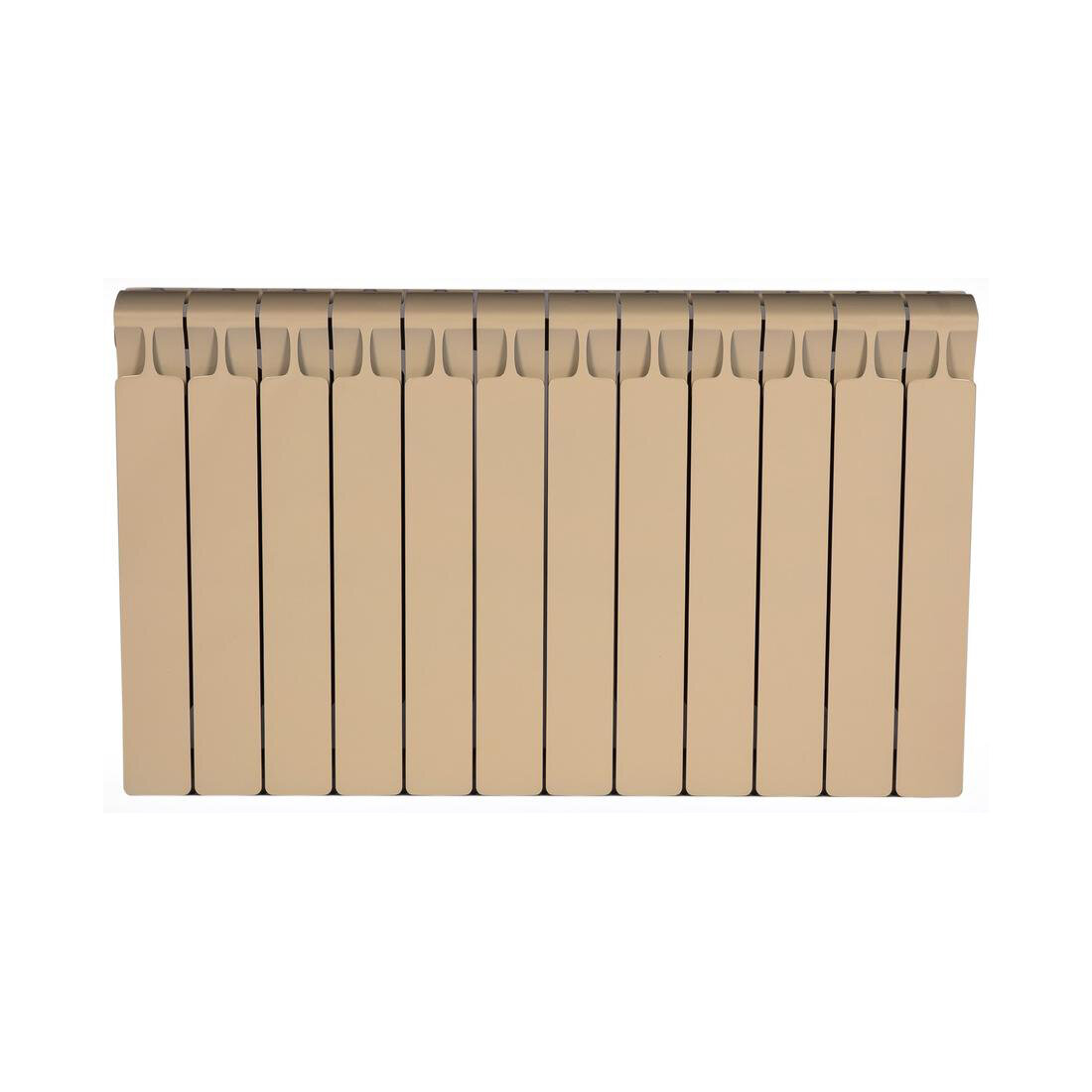 Радиатор RIFAR Monolit 500 12 секций боковое подключение цвет Айвори