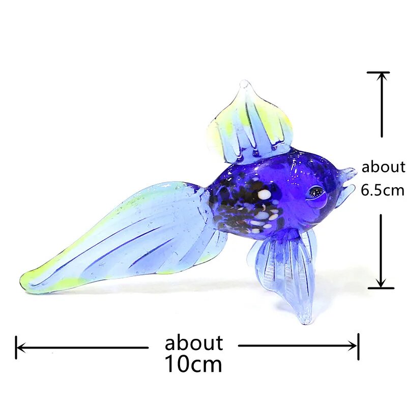 Фигурка тропической рыбы из муранского стекла Синий, глубокий синий