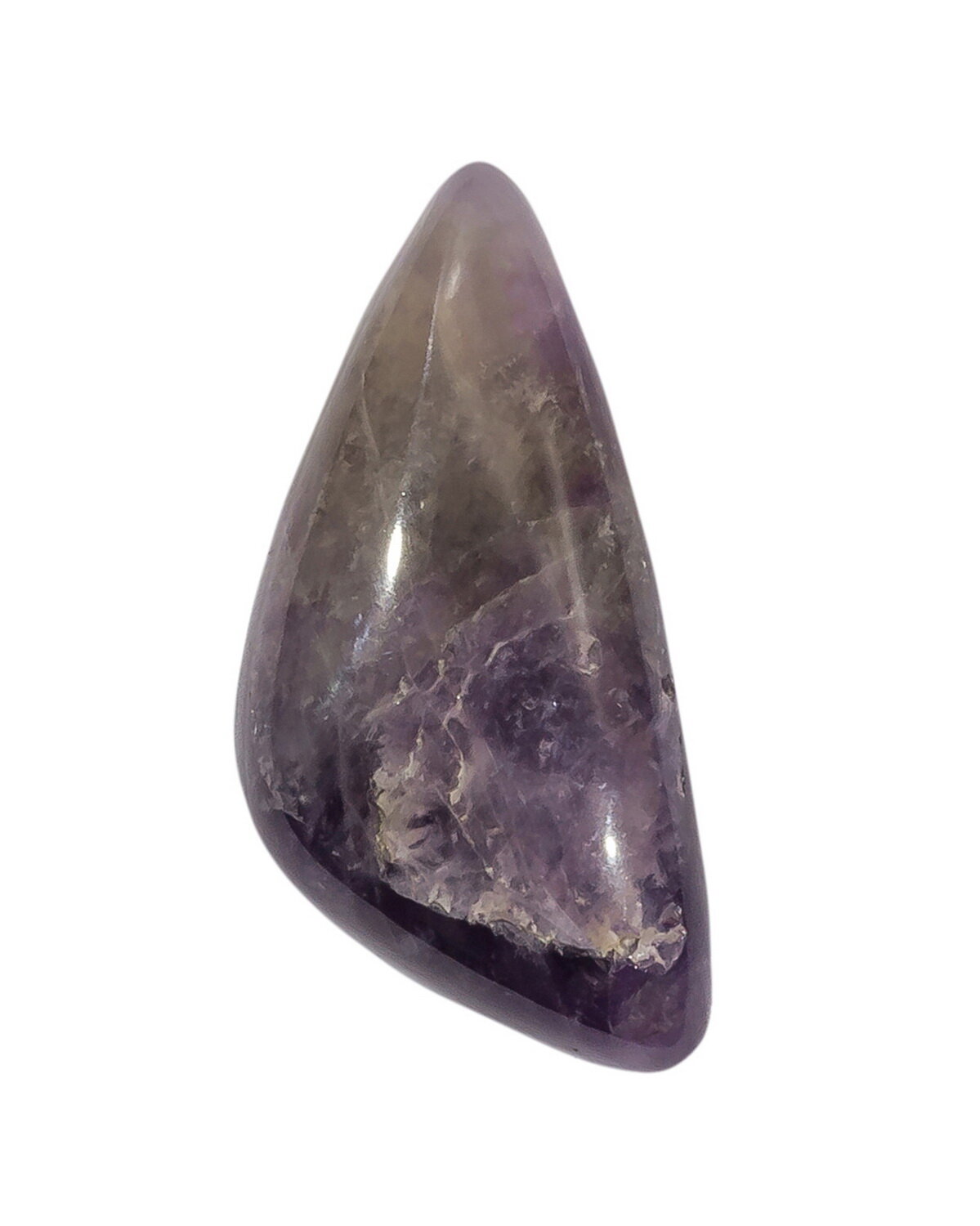 Кабошон из минерала Аметист, натуральный камень, размер: 36х17х7 мм.