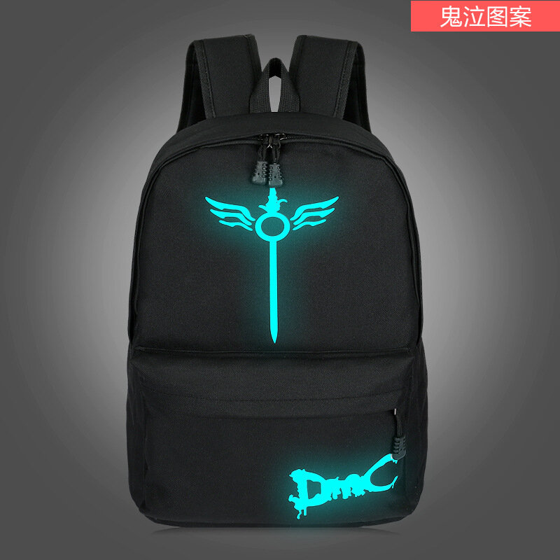 Рюкзак "Devil May Cry" Other, холст, светящийся, водонепроницаемый, 20-35 л