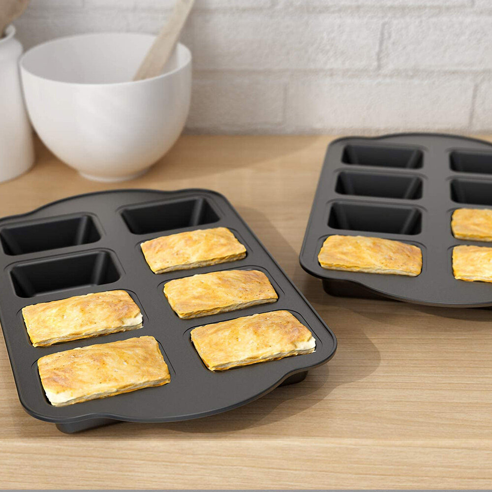 Форма для выпечки хлеба с 8 отверстиями для пирога брауни мини-форма для сэндвичей с антипригарным покрытием форма для выпечки