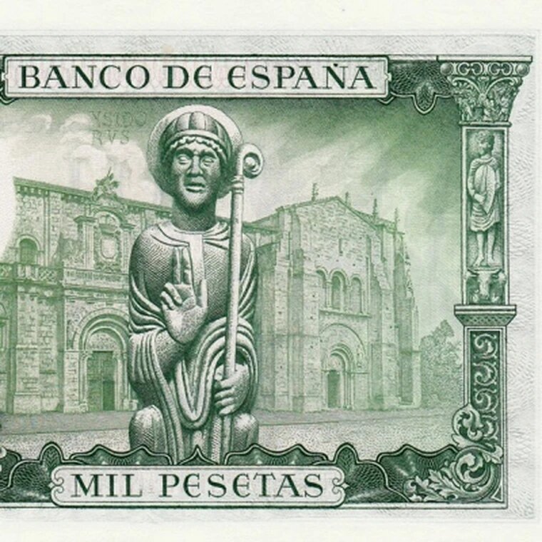 1000 песет 1965 года Испания, сувенирная копия, банкноты и купюры редкие коллекционные