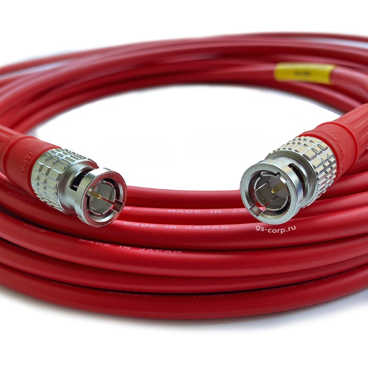 Кабель мобильный/сценический GS-PRO 12G SDI BNC-BNC (mob) Red 7 m