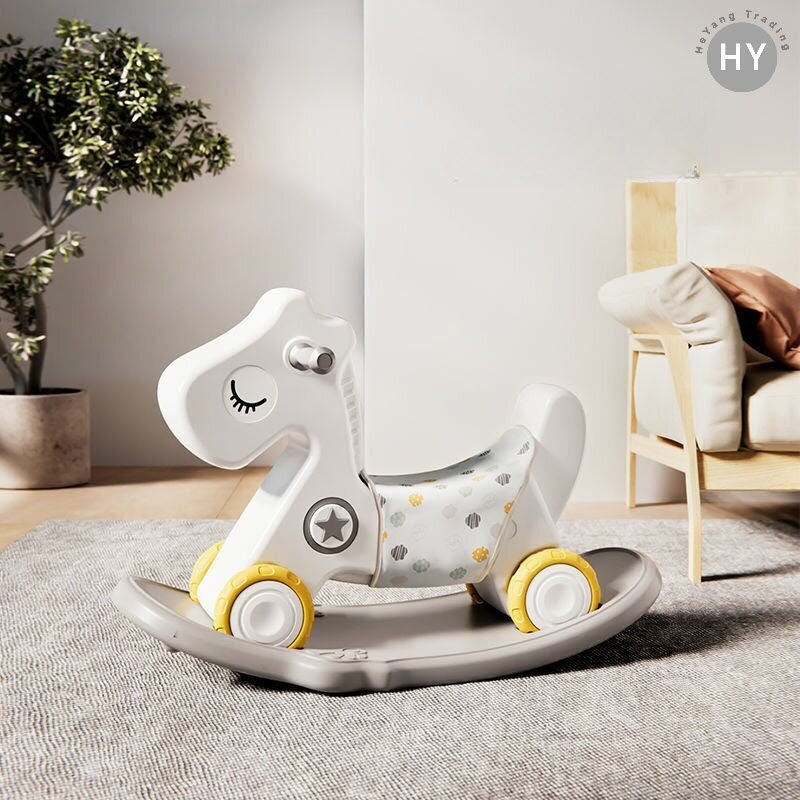 Качалка "Животные", ПНД, максимальная нагрузка до 30кг, с 4 колесами, 58смx74см