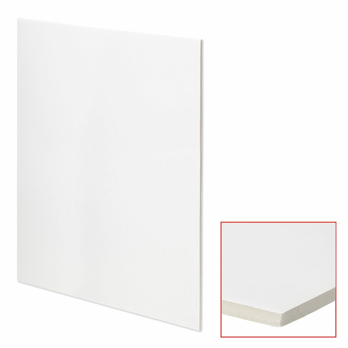 Пенокартон матовый Brauberg, 50х70см, толщина 5мм, белый, набор 5 листов (112471), 10 уп.