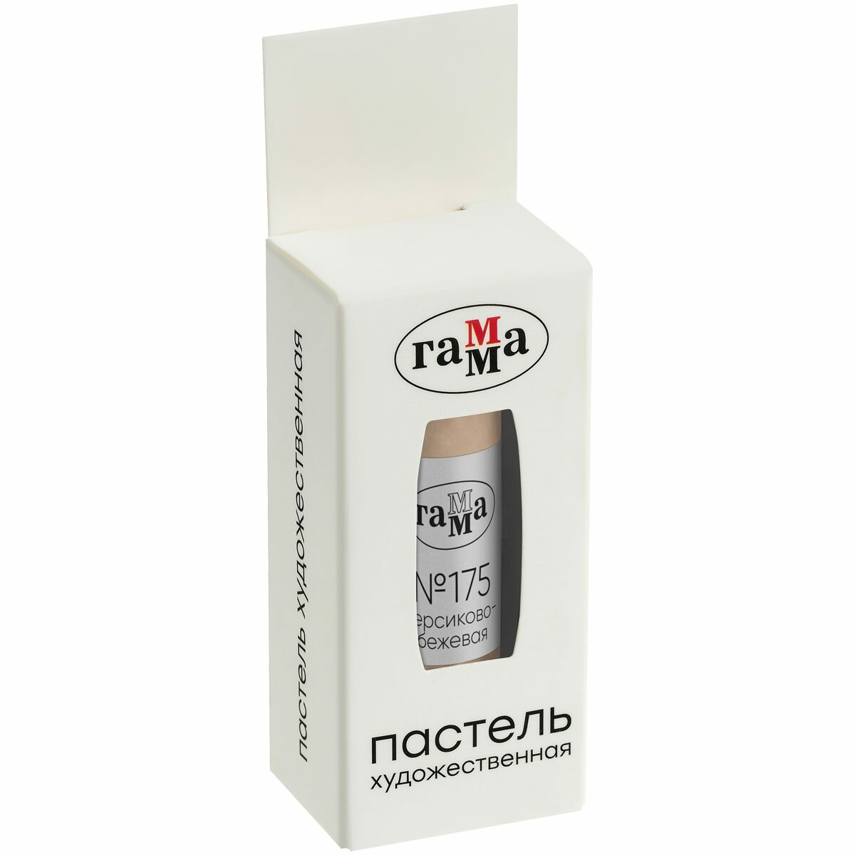Пастель сухая художественная Гамма, персиково-бежевая № 175, штучная, картон. упак. (210823_175), 36 уп.