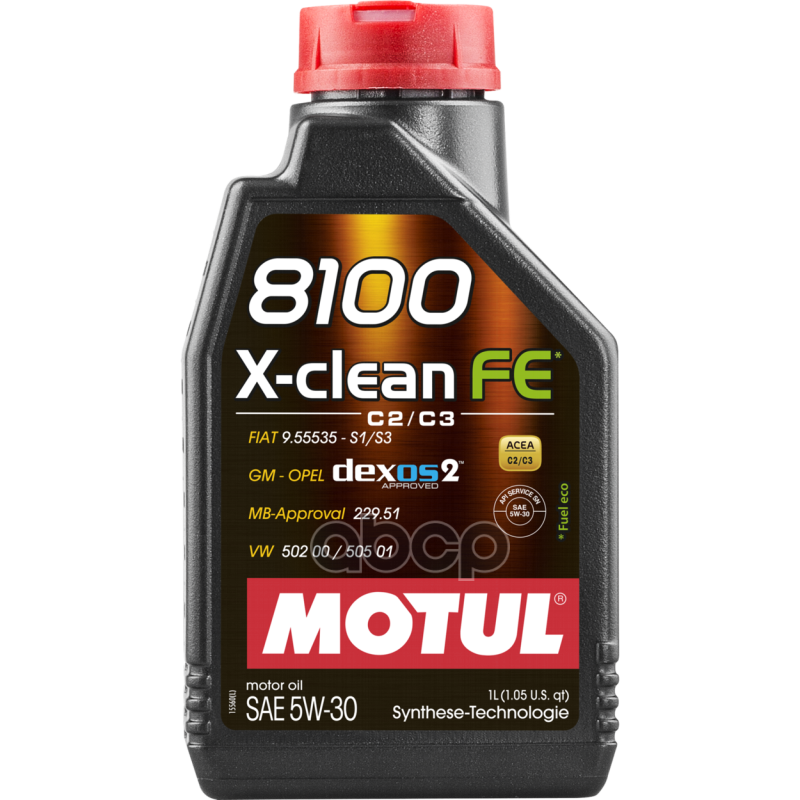 Масло моторное MOTUL 8100 X-CLEAN DEXOS 2 EFE C2/C3 5W30 1л На складе MOTUL арт. 109239
