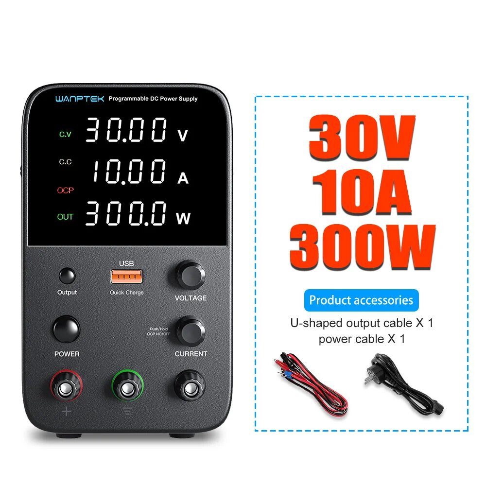 Блок питания DC Wanptek 30V 5A 10A регулируемый с цифровым дисплеем лабораторные блок питания регулятор напряжения 60V 5A 120V 3A ремонт