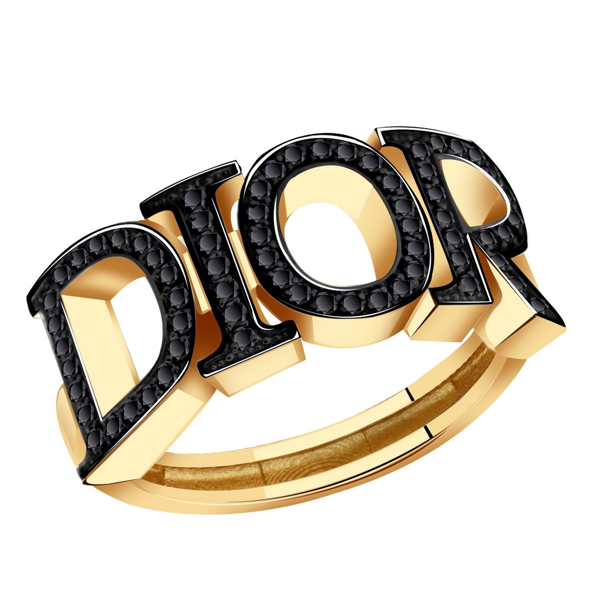 Кольцо, красное золото, 585 проба, фианит