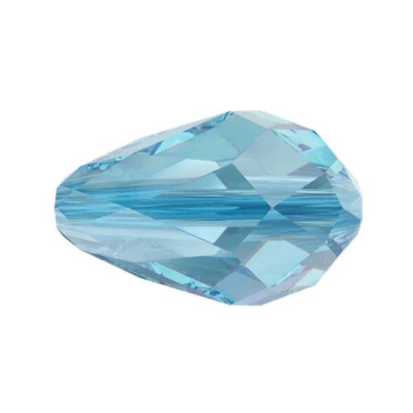 Хрустальные капли Aquamarine 202, 9x6mm