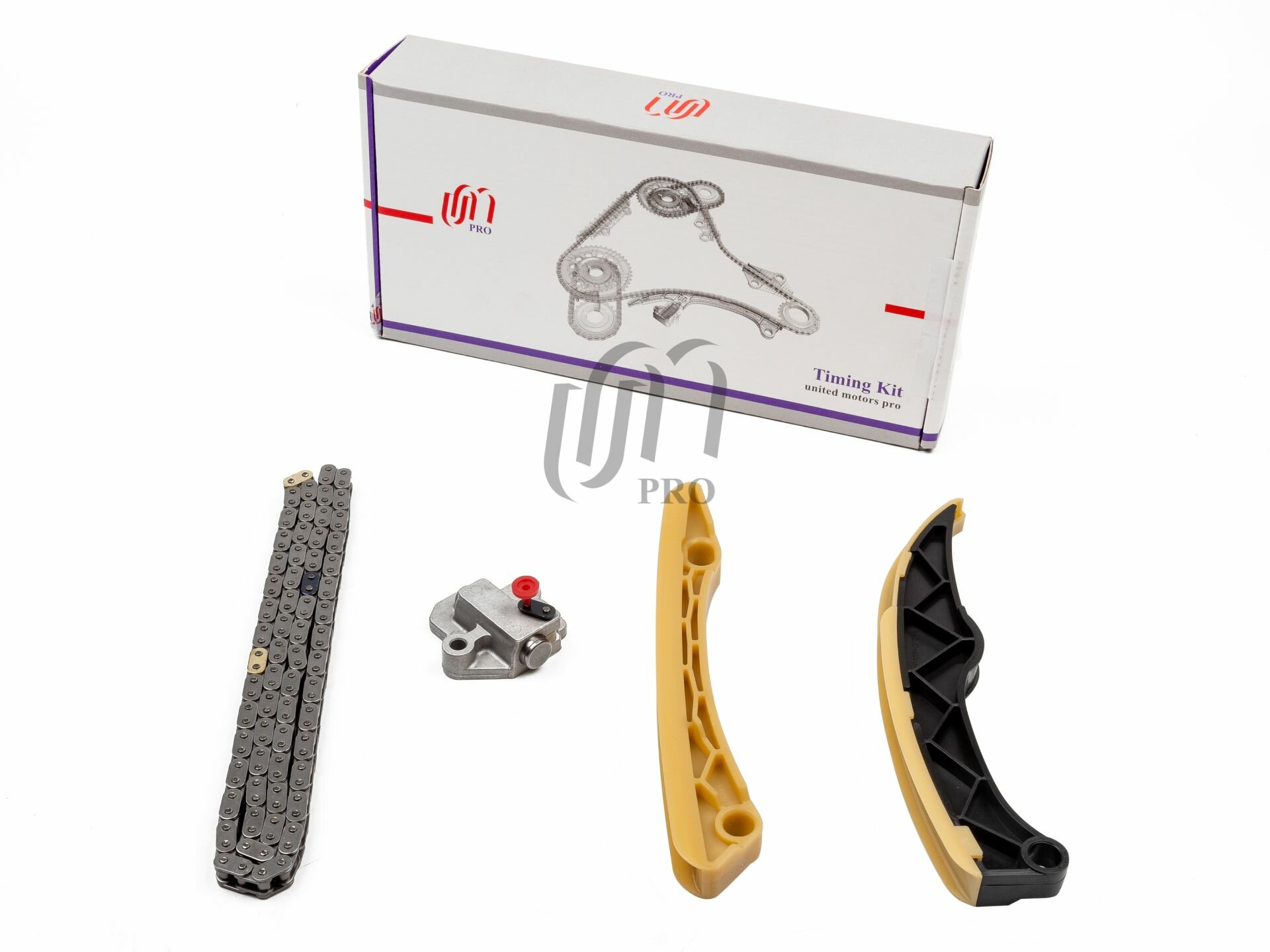 Комплект цепи ГРМ Kia/Hyundai G4FD 1.6 GDI (цепь+натяжитель+успокоитель) (24321-2B620) UMpro