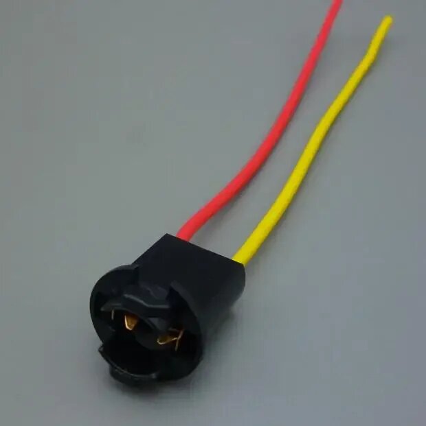 Shhworldsea 2 шт. T10 W5W T5 Мягкий держатель лампы адаптеры кабель светодиодный разъем для лампы цоколь клин цоколь вилка лампы T10ru-2pcs