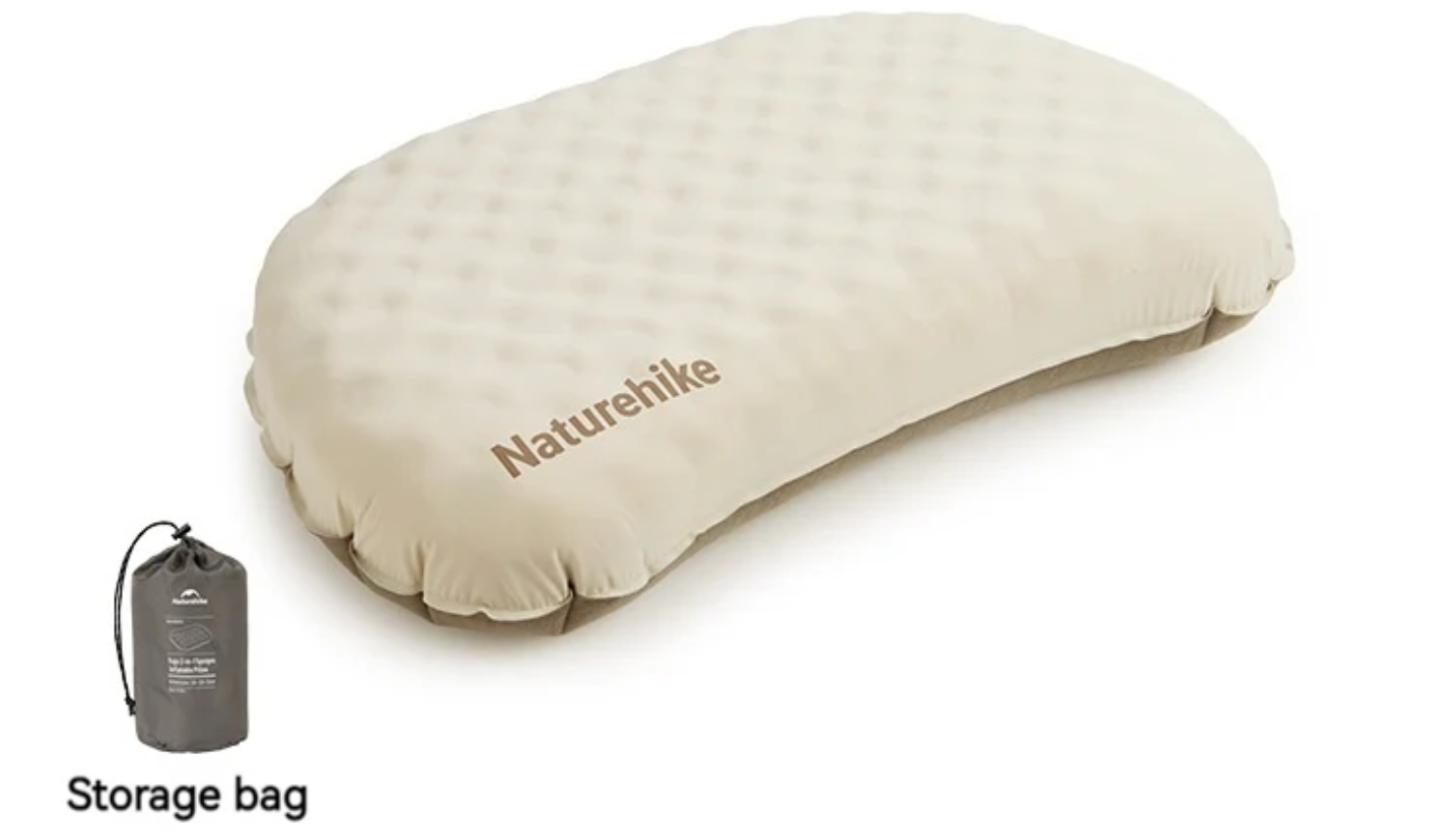 Подушка Naturehike надувная, 30D Полиэстер, эпонж, 66x36x12 см