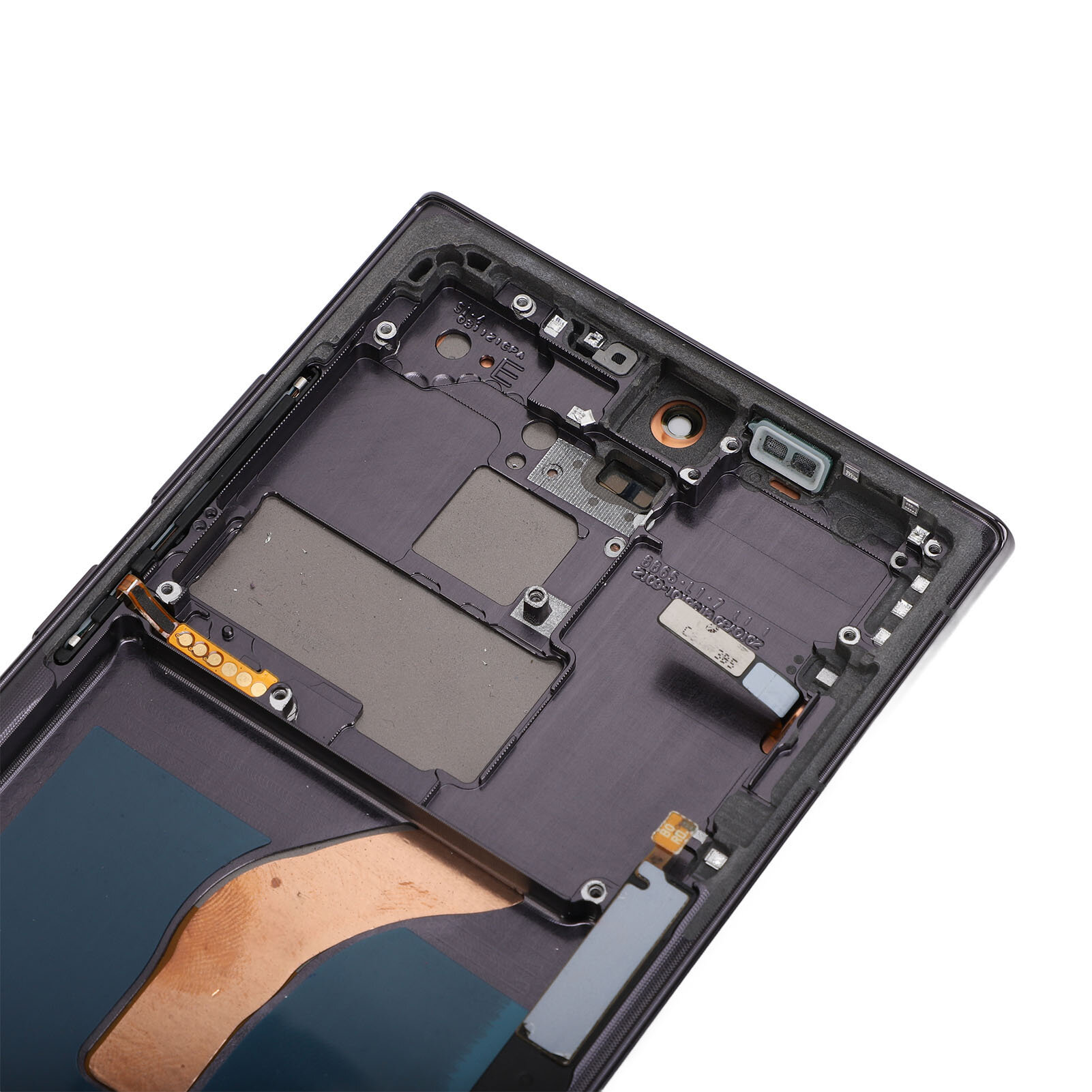 Сменный ЖК-дисплей телефона Galaxy S22 Ultra, сменный сенсорный ЖК-экран, дигитайзер в сборе с рамкой для сканера отпечатков пальцев, черный