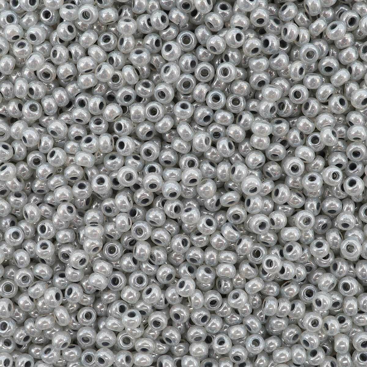 Бисер PRECIOSA "Алебастр", жемчужный, с цветным центром, 10/0, круглое отверстие, 37342, 50 г