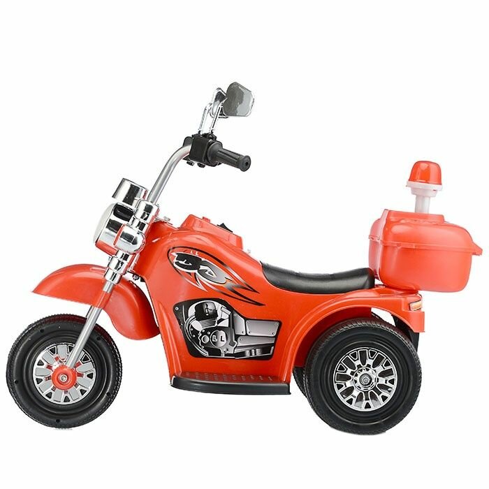 Детский электромотоцикл Oubaoloon "Чоппер", 1 мотор 20 ВТ, красный (R0001)