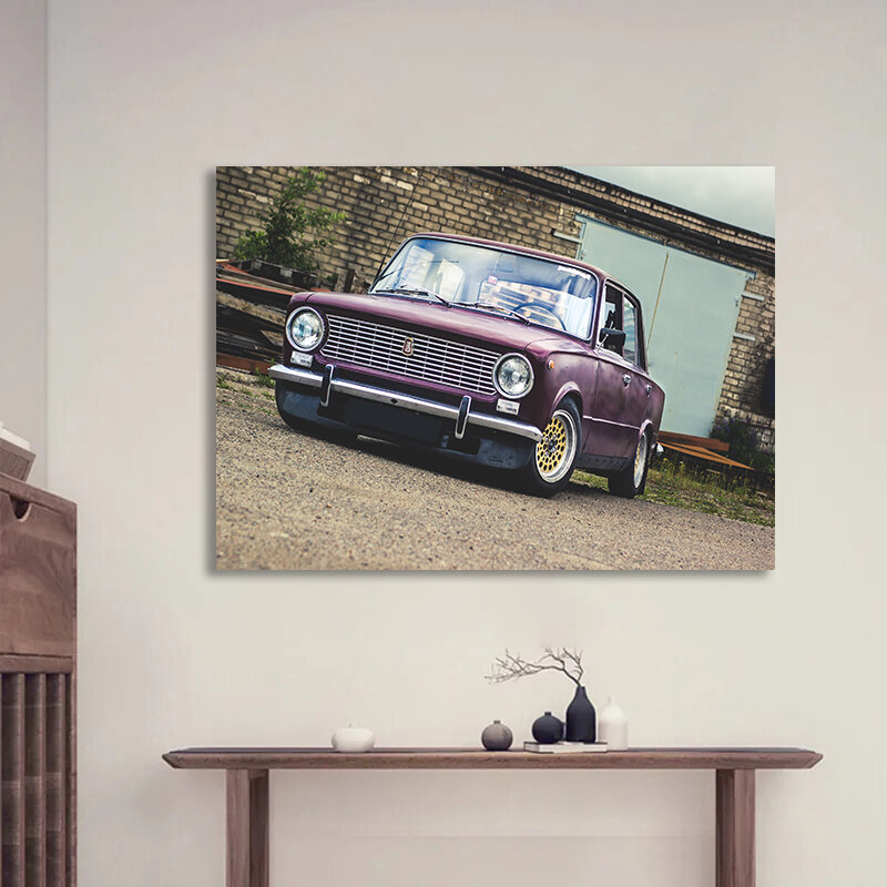 Картина копейка / машина, картины для интерьера / мальчику, 40х60 см.