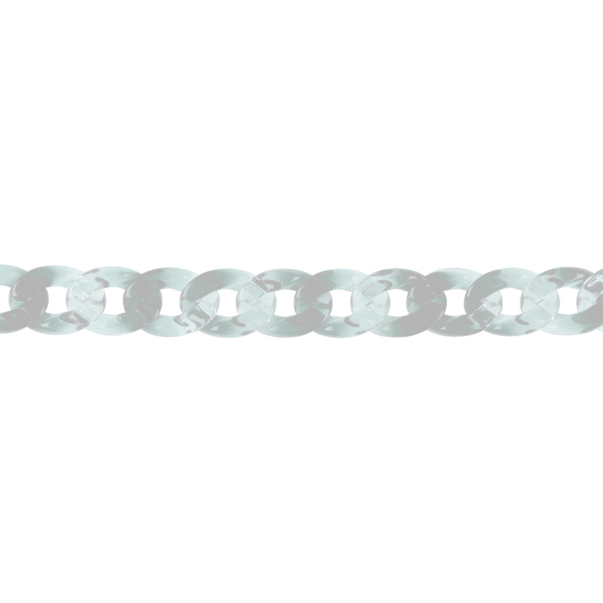Gamma MPE-05-RD04 цепочка для сумки пластиковая 60 см 1 шт номер №01 прозрачный перламутр
