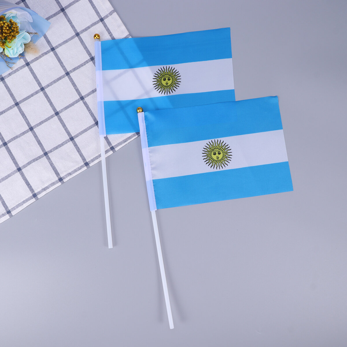 Интернациональные флаги Аргентины для декорации пространства, 50 штук 21 14 см