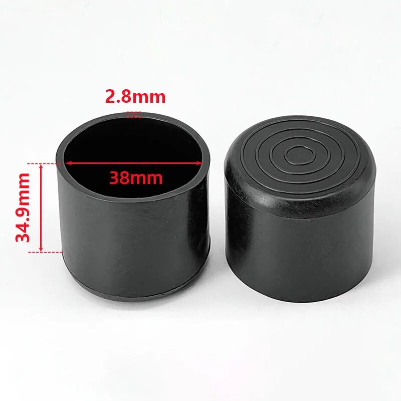 6 мм-60 мм мебельный стол, наконечник для ног, ножки стула, силиконовая накладка, защитная крышка, круглая черная резиновая заглушка для труб, крышка, защита отверстия для трубки