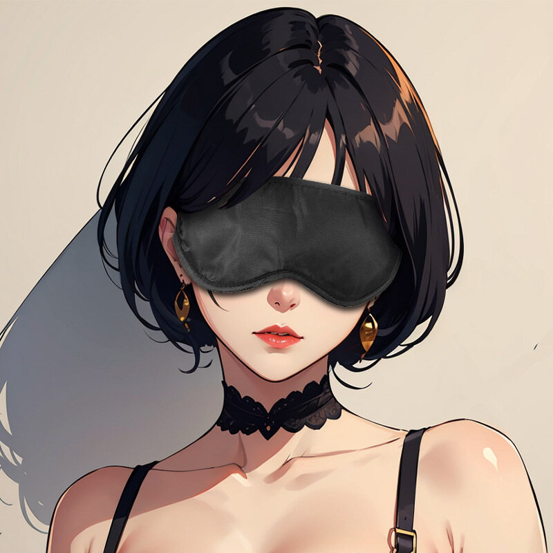 Jiuai sm секс-товары для взрослых затемняющая маска для глаз сон веселье эластичная лента черная игра повязка на глаза обучение