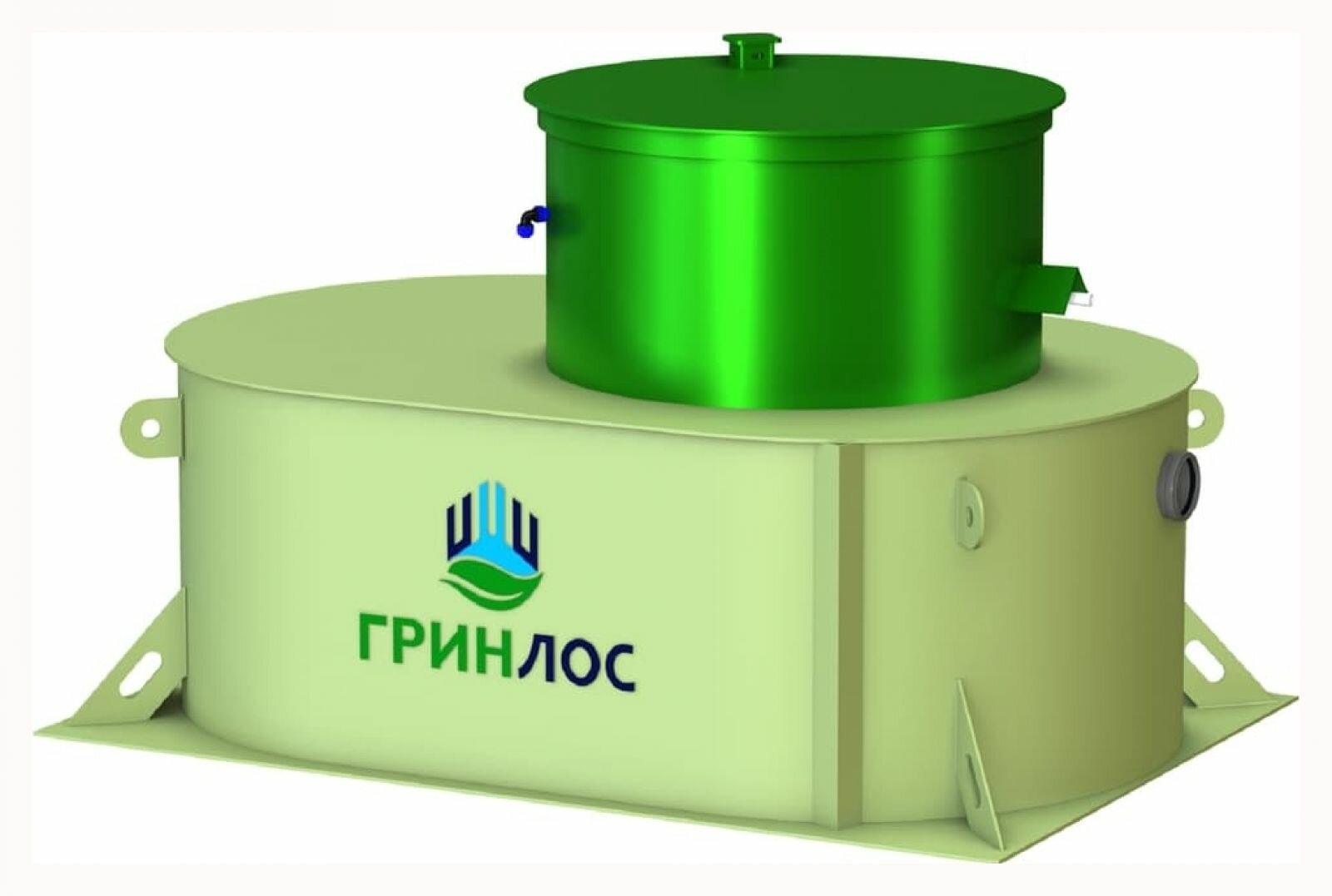 Септик для дома гринлос Аэро 4 Пр низкий корпус (0.8 м3/сут, с насосом, на 4 человек)