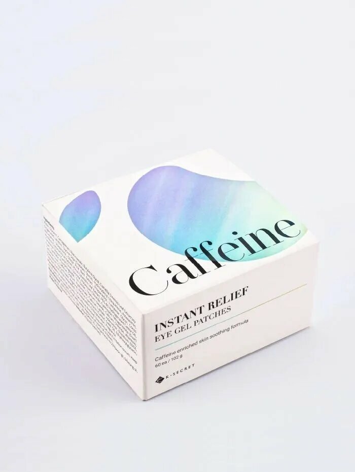 K-SECRET INSTANT RELIEF EYE GEL PATCHES (CAFFEINE) - патчи против отеков под глазами с кофеином