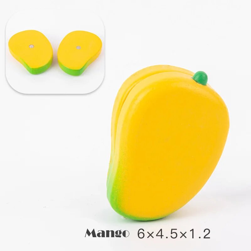 Магнит на холодильник Mango, 6x4.5x1.2, желтый