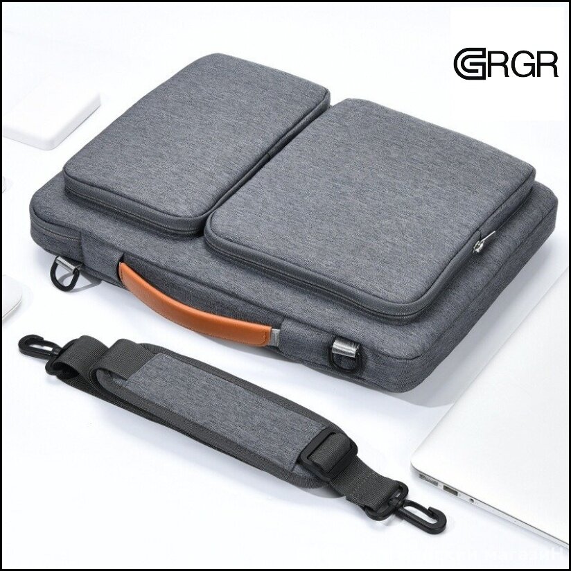 Сумка для ноутбука 17.3 дюйма противоударная, водостойкая, с ручкой и ремнём, тонкая, для мужчин и женщин