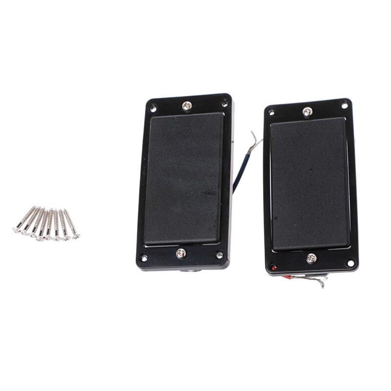 Гитарный звукосниматель Humbucker Neck Bridge с рамкой для LP Black 6String