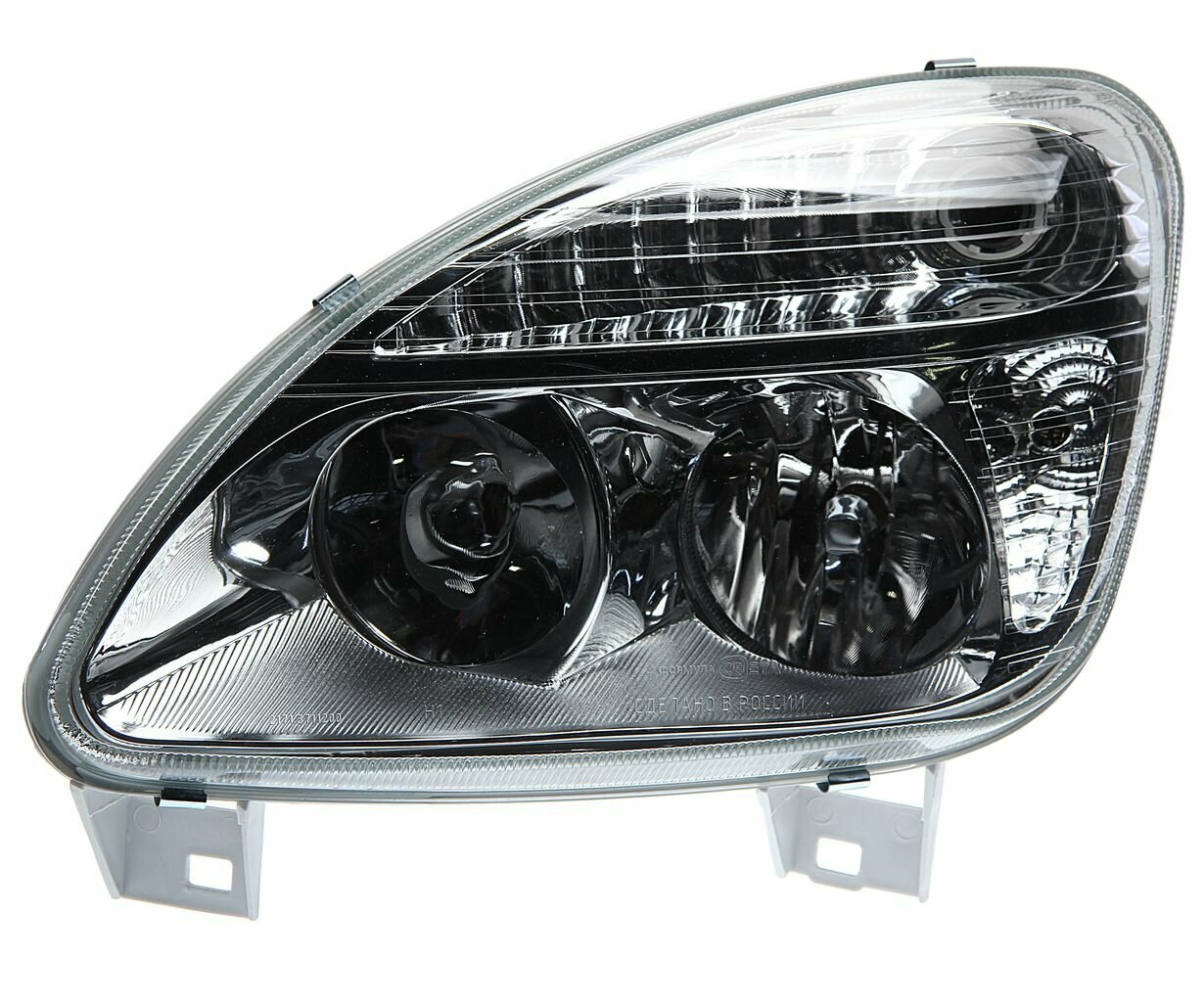 Фара блок ГАЗ-3302,2217,33104 левая Н/О (стеклянный рассеиватель) формула света