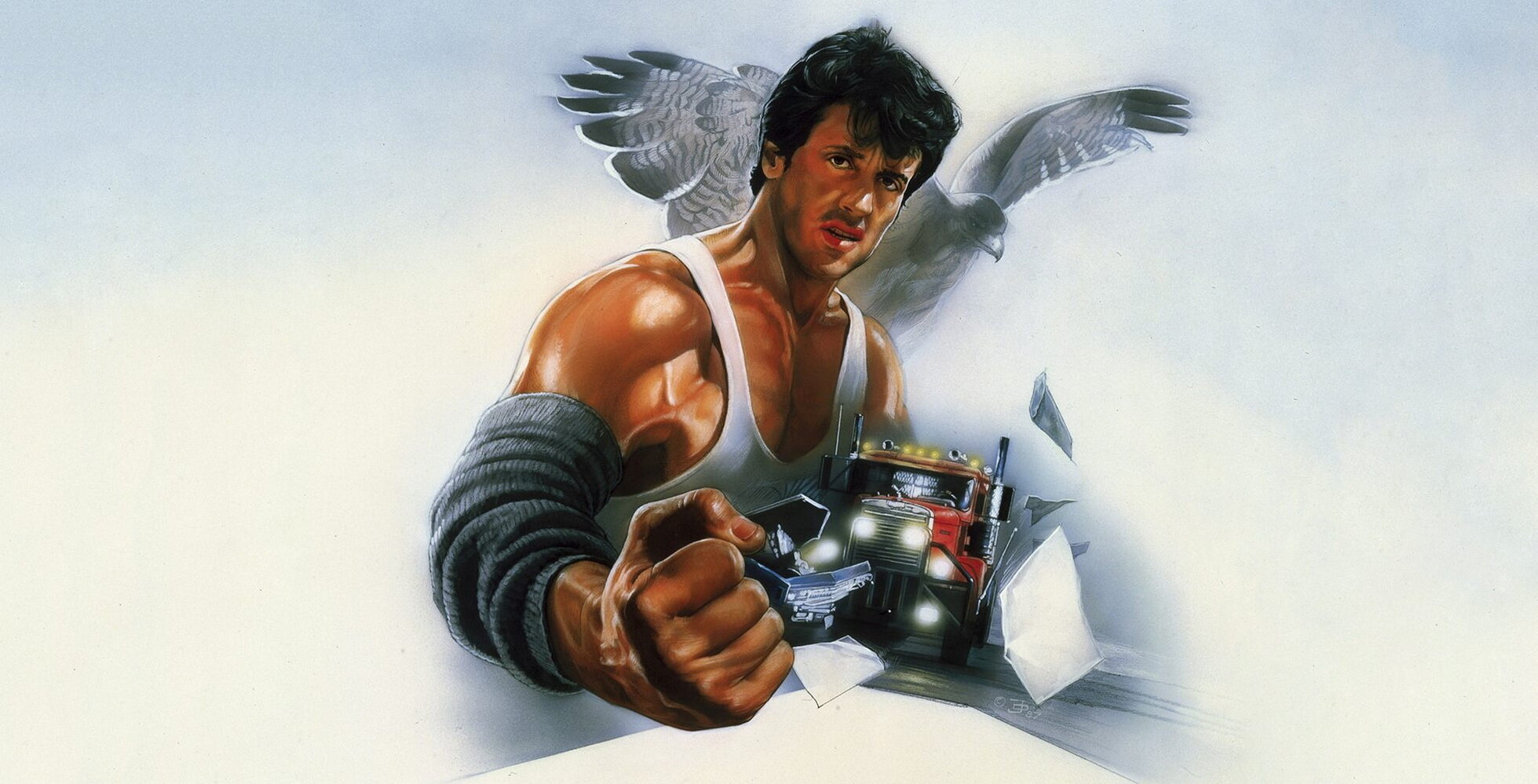 Плакат, постер Изо всех сил *Over the Top***Год:** 1987 на бумаге, размер 21х30см