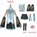 Косплей костюм Мику Виртуальная певица L, Type B Clothes
