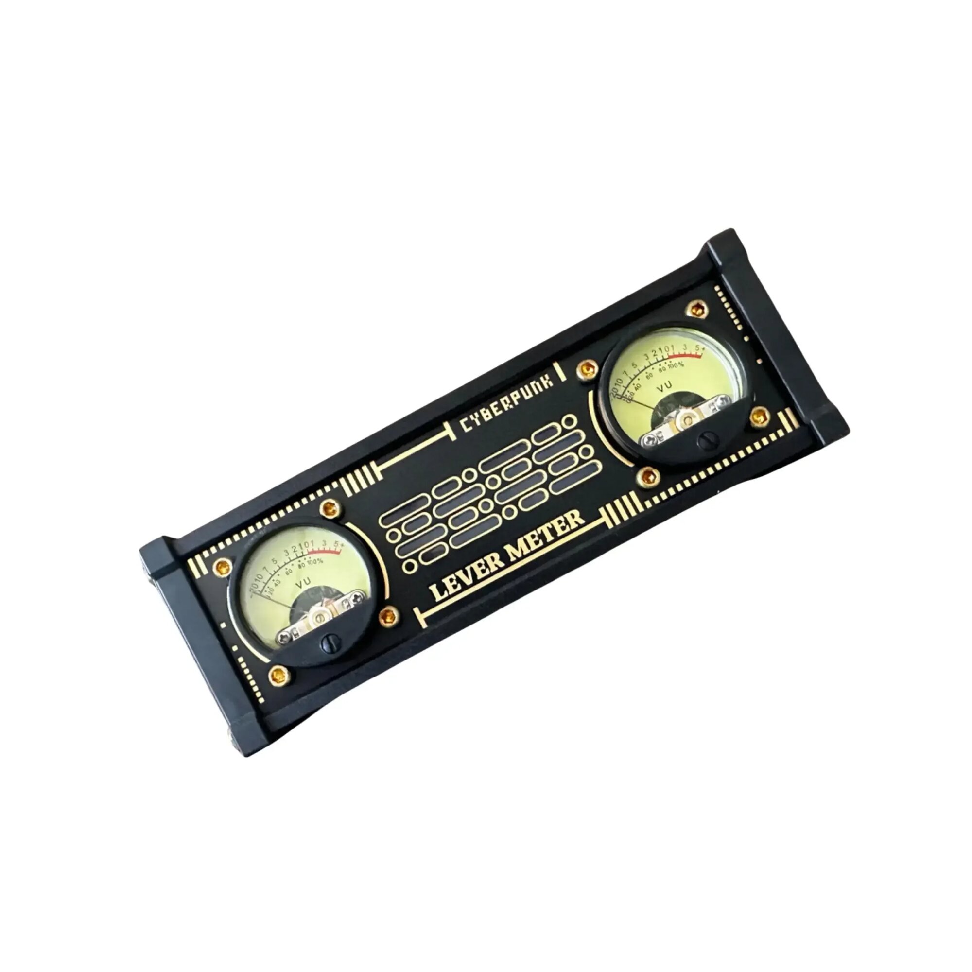 Виброметр в индустриальном стиле с подсветкой, RGB звуковая активация, лампа уровня звука, дисплей уровня звука, настольный орнамент, домашний декор