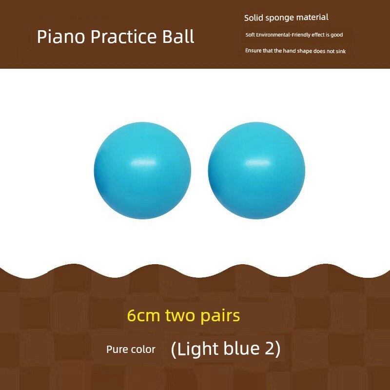 Синий тренажер для пальцев на пианино, 6 см, набор из 2 штук, возраст 4-8 лет