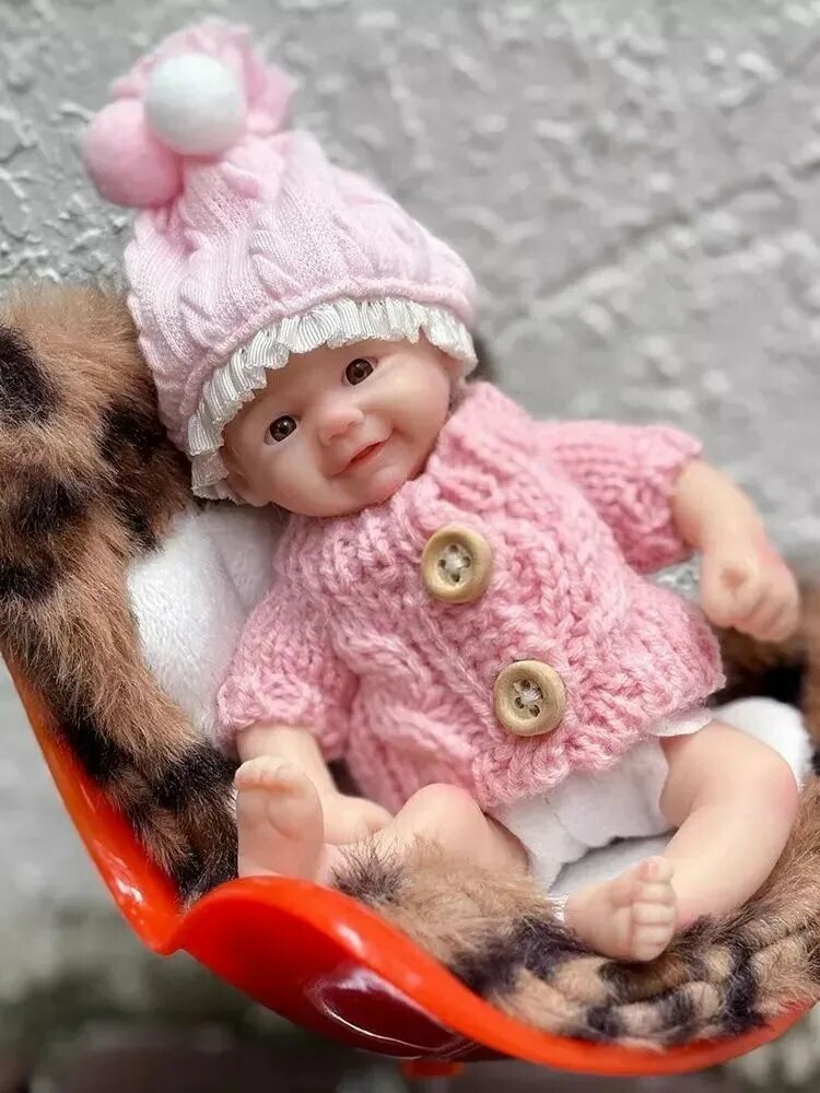 Милая мини кукла из силикона для девочек 15 см