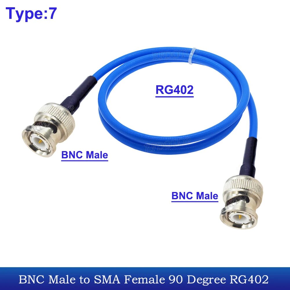 RFDOTOP Коаксиальный кабель RG402 BNC-SMA 50 Ом