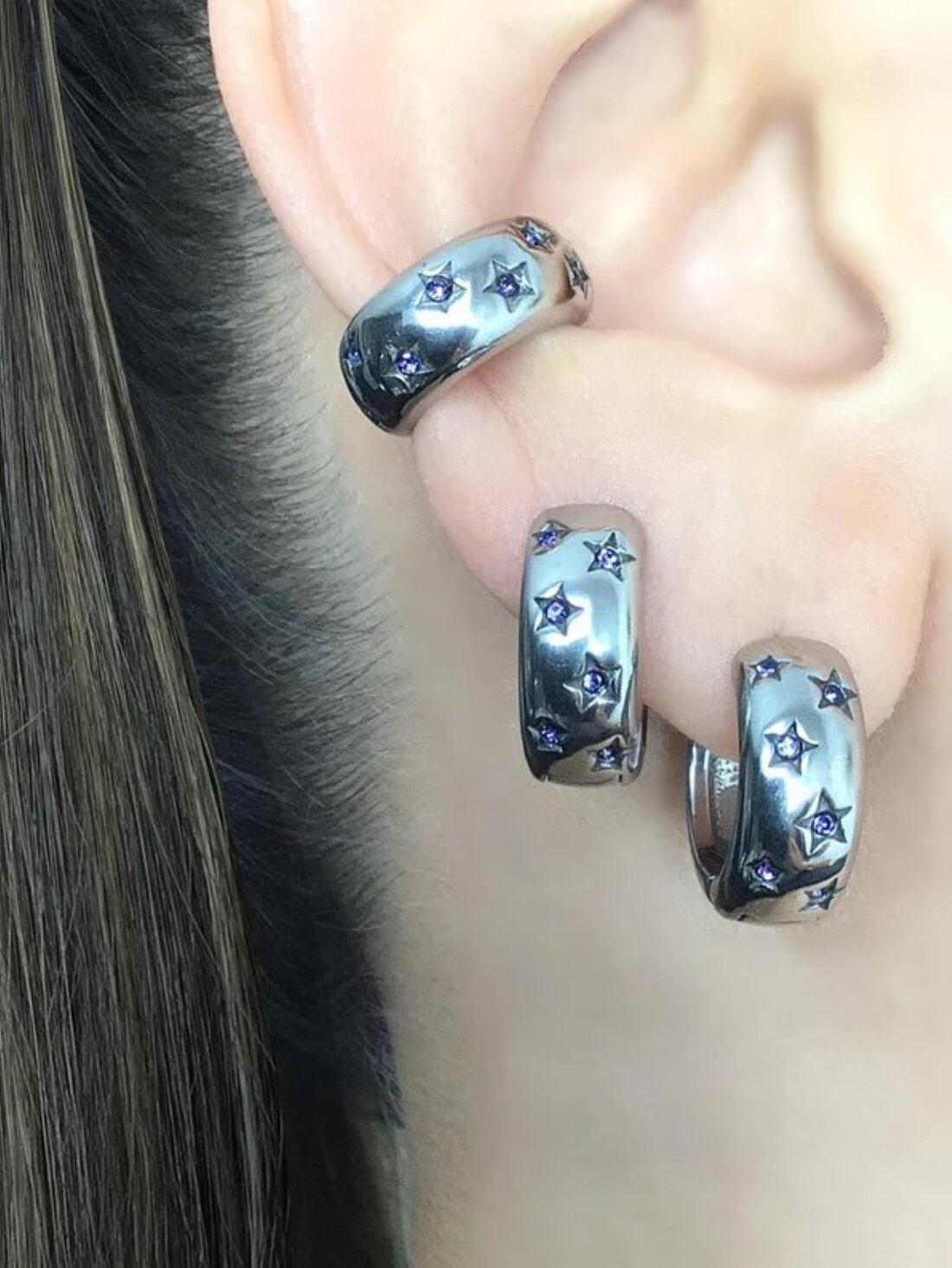 Серьги конго, славянский оберег, фианит, искусственный камень