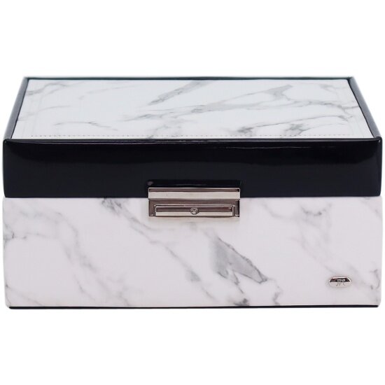 Шкатулка для украшений Jardin D'ete , цвет белый мрамор, 24,3х21,6х11,3 см